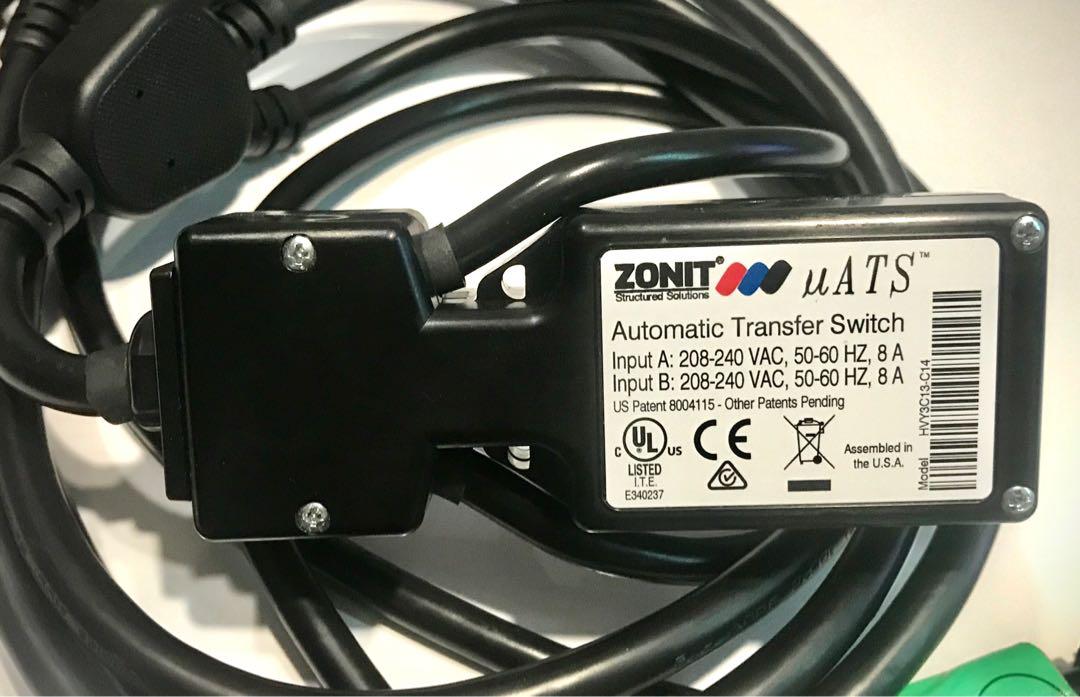 Rare Zonit Micro ATS (8A) 2*C14 inputs to 3*C13 Outputs, Computers & Tech, Parts & Accessories ...