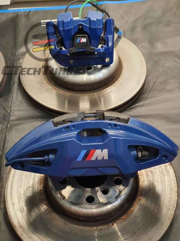 READY STOCK : Genuine BMW M sport (02NH) brake set kit blue with brake ...