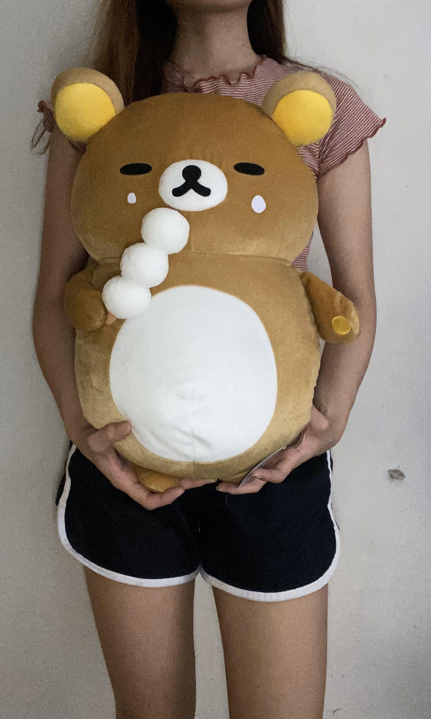 Rilakkuma SAN-X full stomach dango eating plush, Hobbies & Toys, Toys ...