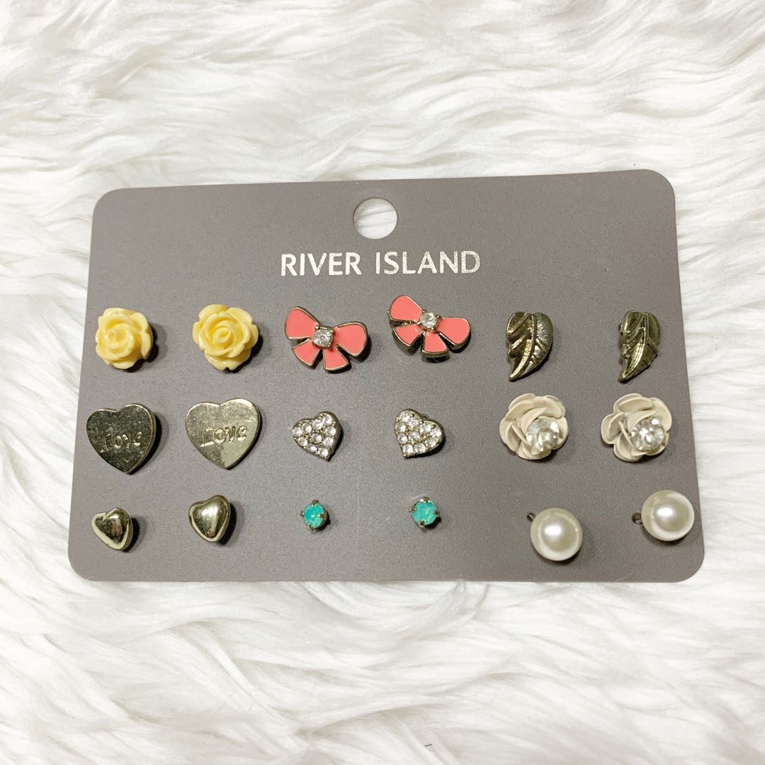 River Island Stud Earrings, Women's Fashion, Jewelry & Organizers ...