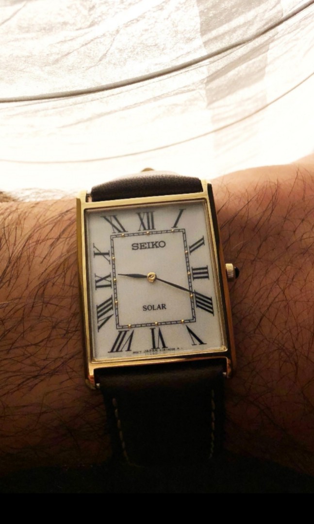SEIKO TANK sup880, Men's Fashion, Watches & Accessories, Watches on ...