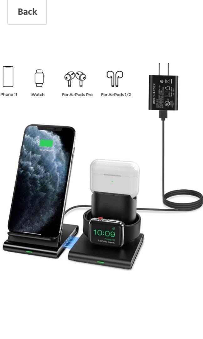 Seneo Wireless Charger 3 in 1, Mobile Phones & Gadgets, Mobile & Gadget ...