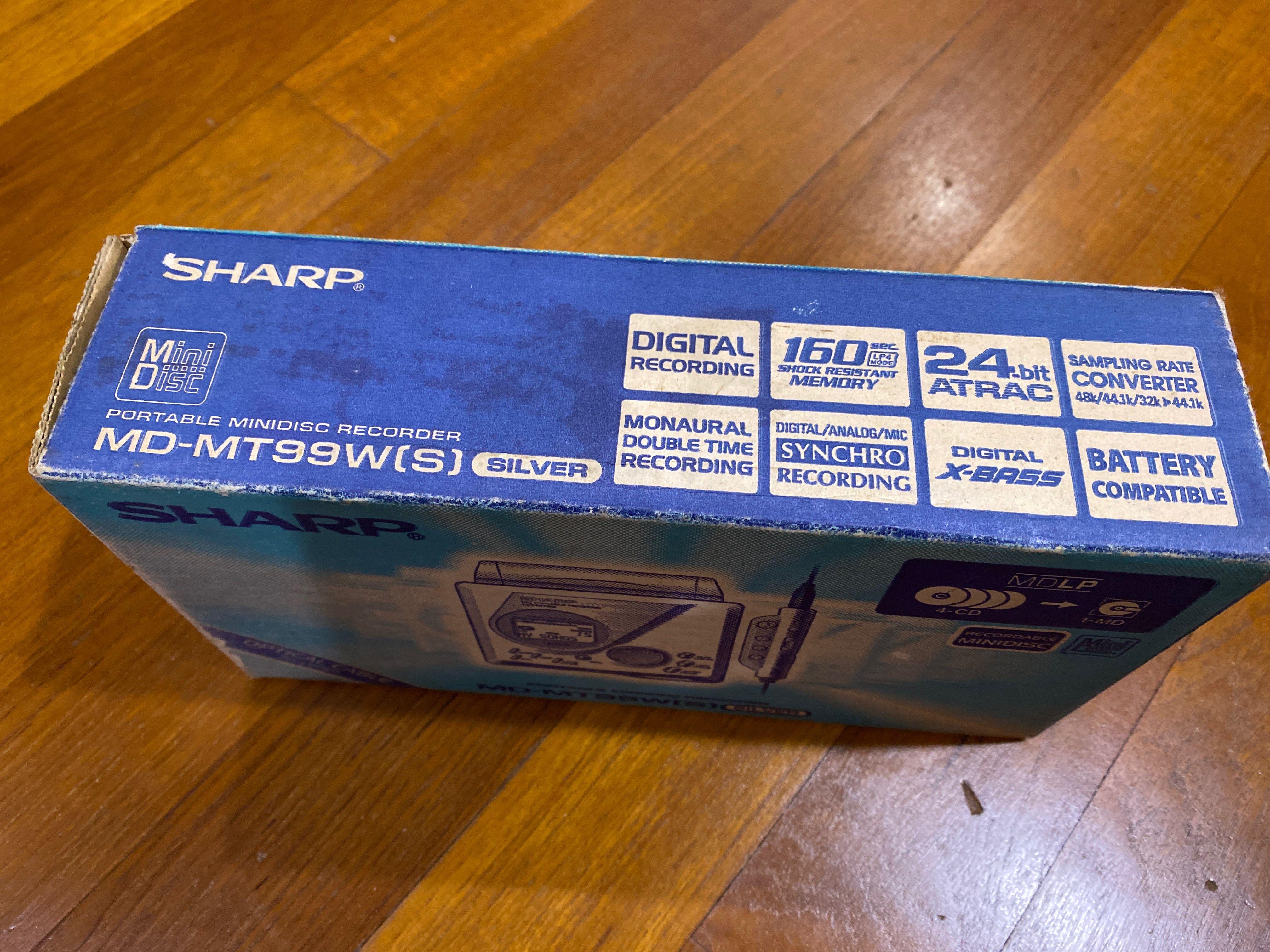 RARE VINTAGE SHARP PORTABLE MINIDISC PLAYER & RECORDER, Audio, Portable ...