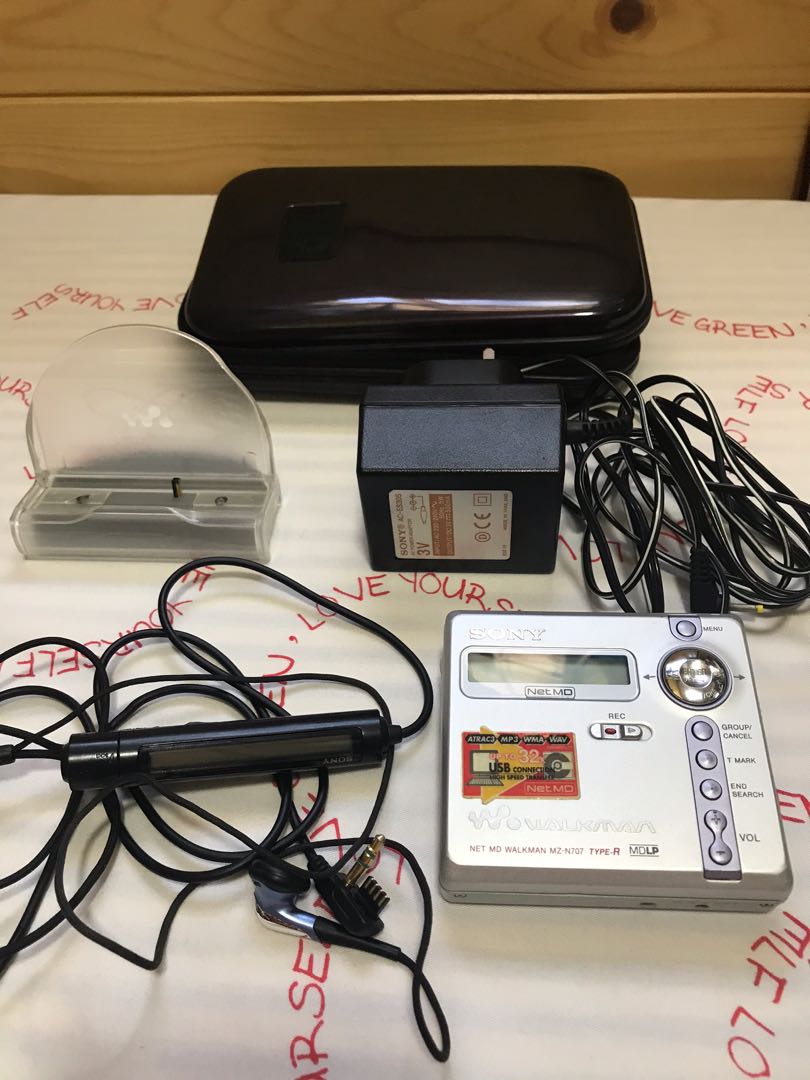Sony Net MD Walkman MZ-N707 Type-R銀色, 音響器材, 可攜式音響設備 - Carousell