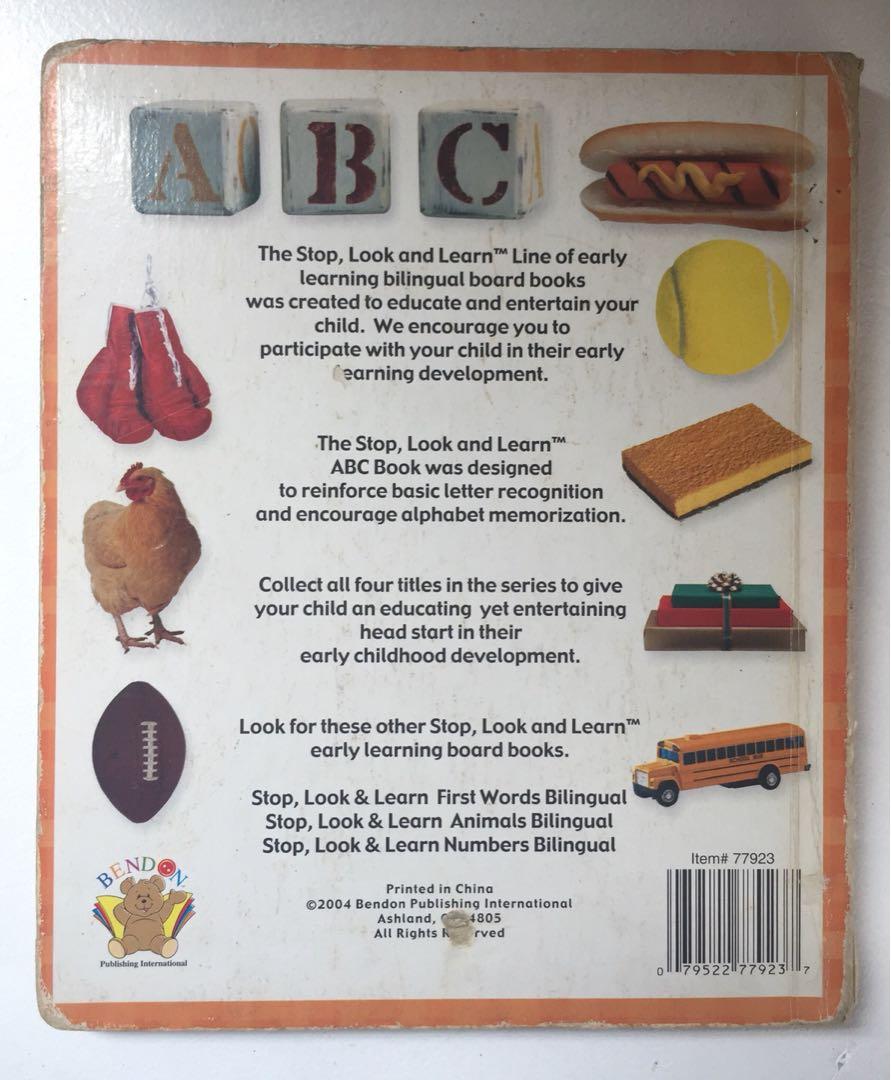 Stop Look and Learn: ABC Bilingual, Hobbies & Toys, Books & Magazines ...