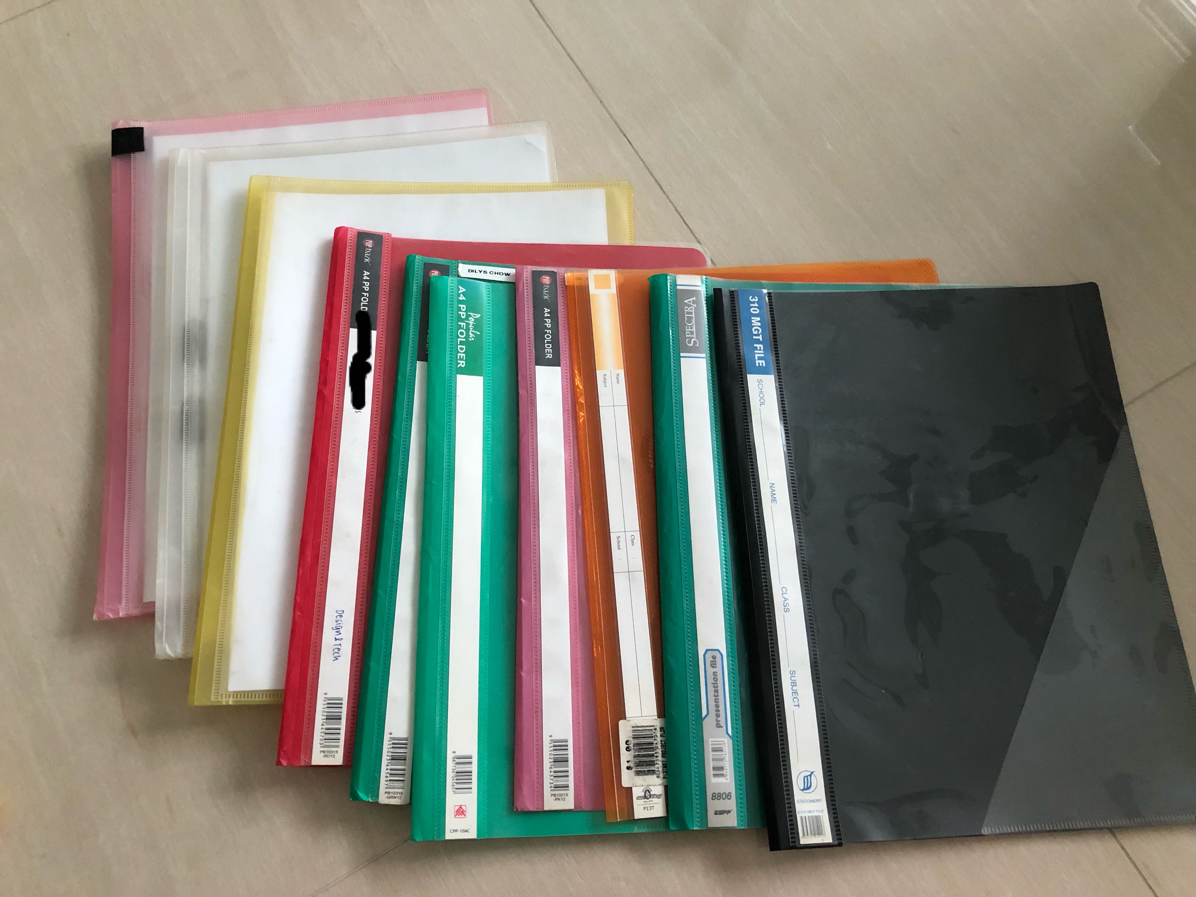 thin a4 files many colour, Hobbies & Toys, Stationery & Craft ...