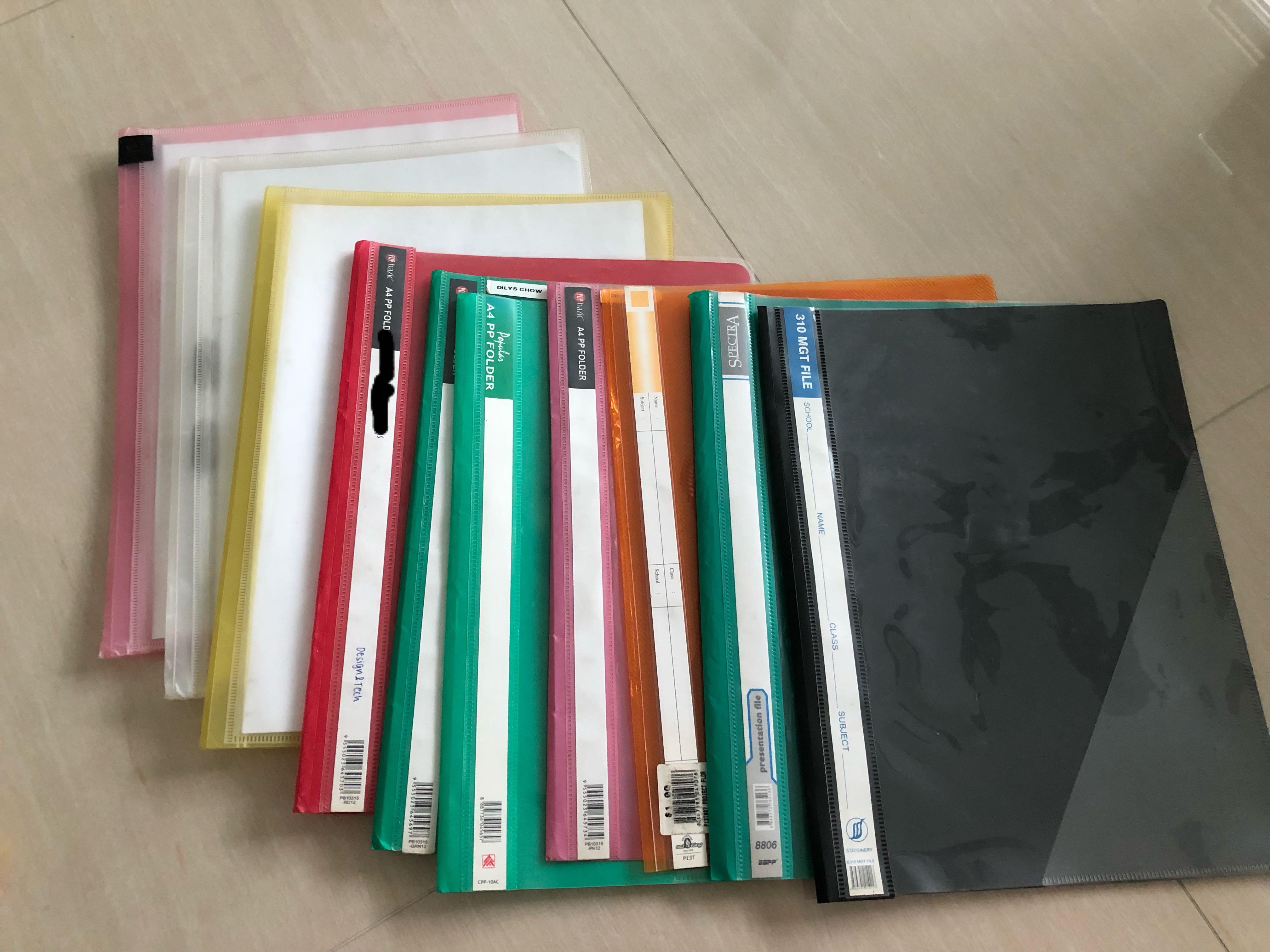 thin a4 files many colour, Hobbies & Toys, Stationery & Craft ...