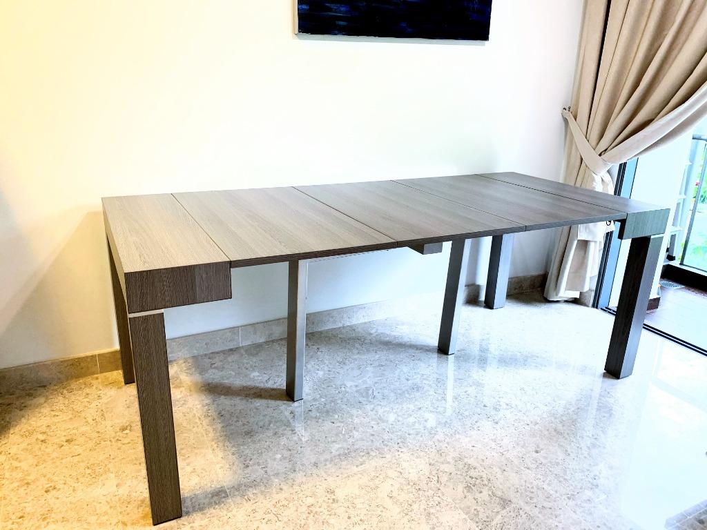 Transformable Expandable Dining Table 0.5m-2.5m 10-12 seater, Furniture ...