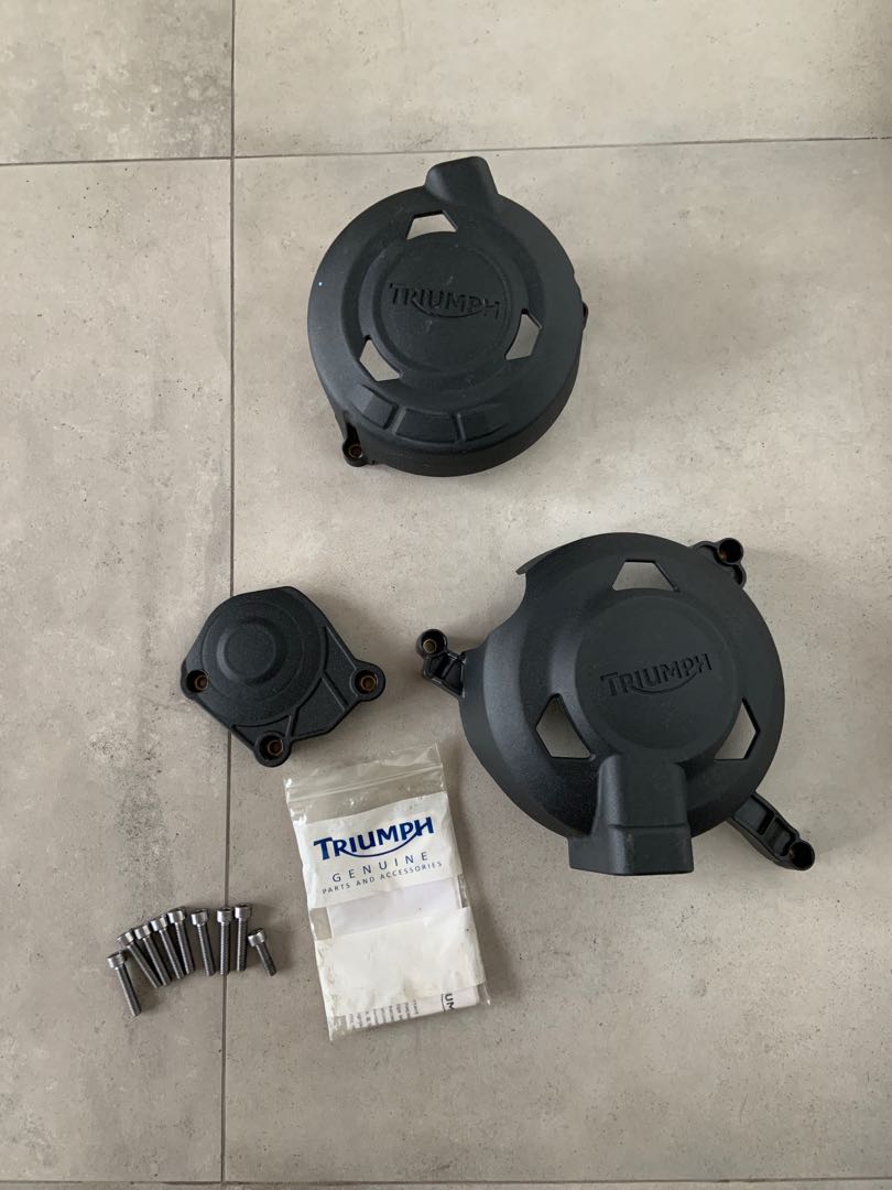 Triumph Street Triple Engine Cover Case, Motorcycles, Motorcycle ...