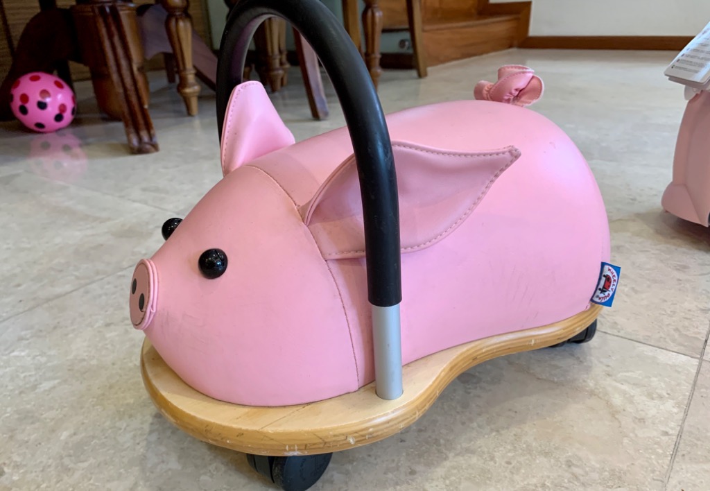 Wheely bug pig (small), Babies & Kids, Toys & Walkers on Carousell