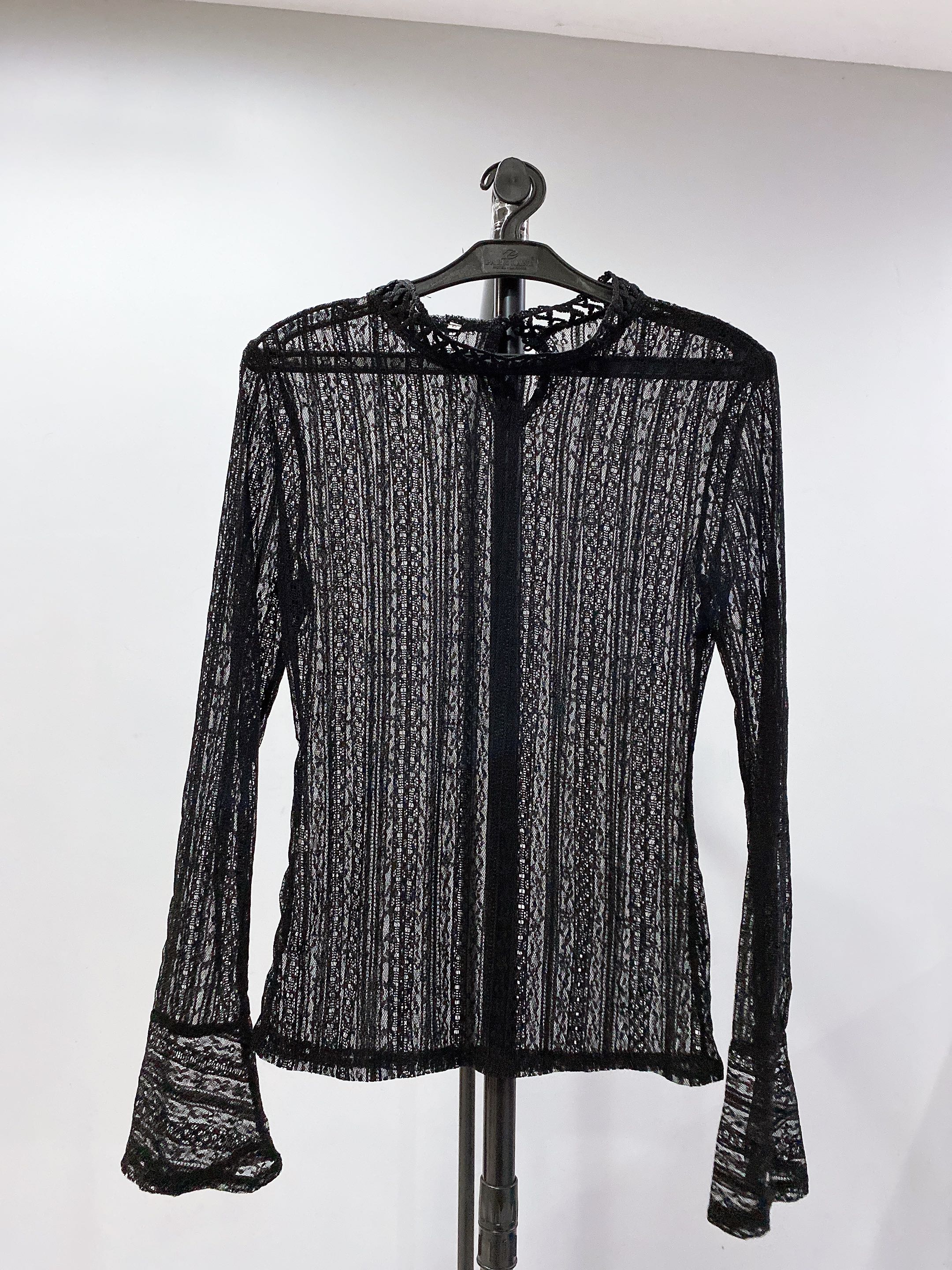 Women- Lace Top (Half Transparent), Women's Fashion, Tops, Blouses on ...