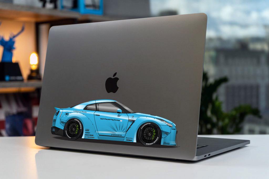 1:18 Scale Liberty Walk Nissan GTR R35 Laptop Vinyl / Sticker / Decal ...