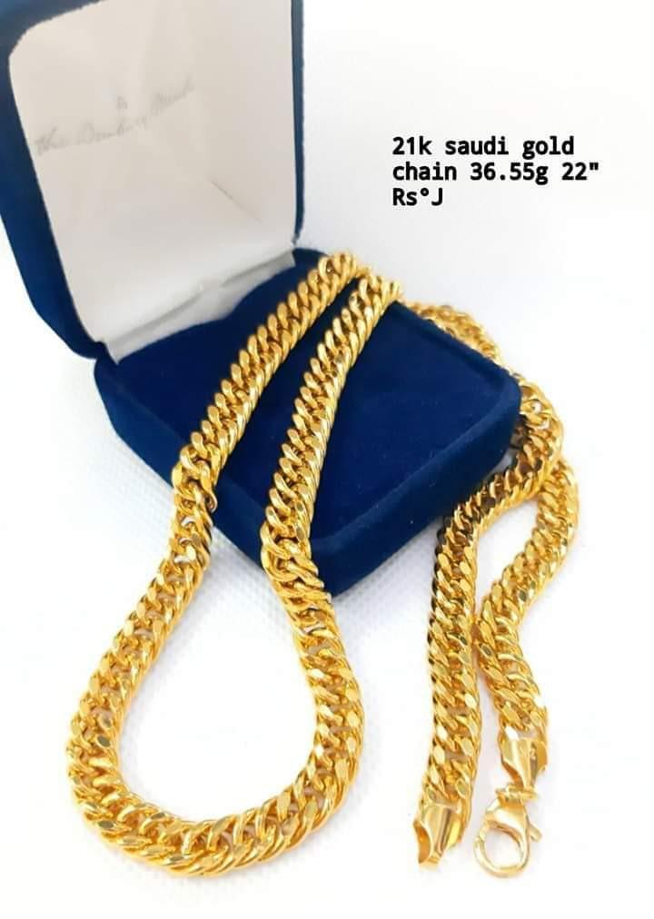 21K Saudi Gold Necklace VSPL, Women's Fashion, Jewelry & Organizers ...