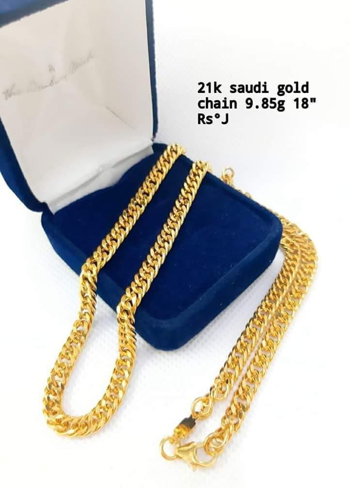 21K Saudi Gold Necklace VSPL, Women's Fashion, Jewelry & Organizers ...