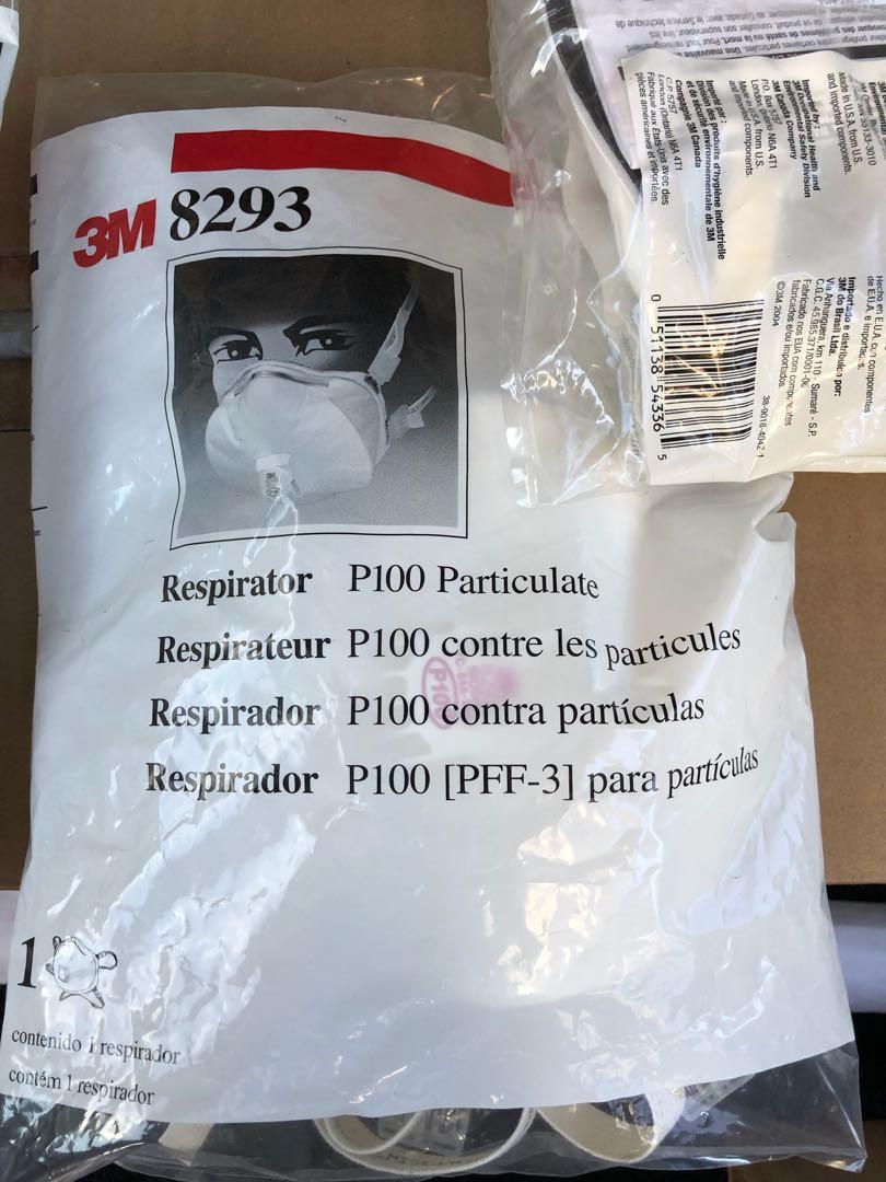 3M Respirator COOL FLOW 8293 / 8233 NIOSH approved, Furniture & Home ...