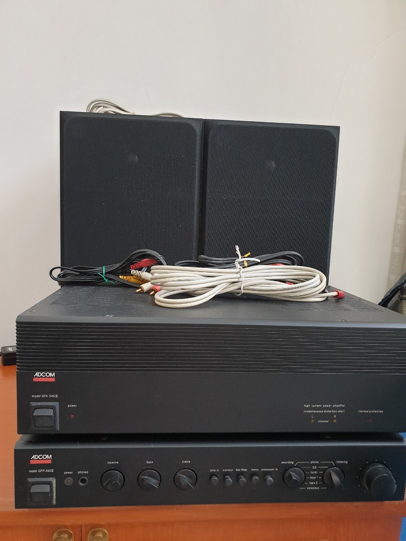 Adcom Amplifier set with Tannoy Speakers, Audio, Soundbars, Speakers ...