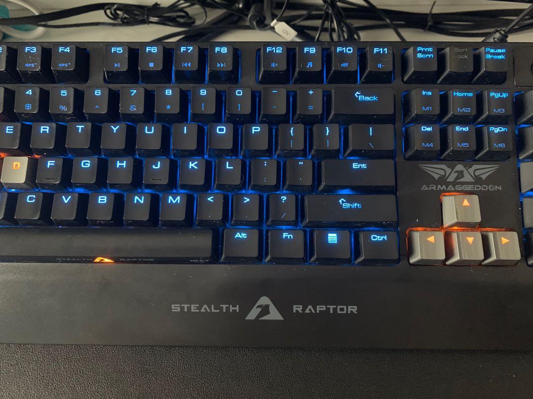 Armageddon Stealth Raptor MKA-7 Mechanical Keyboard, Computers & Tech ...
