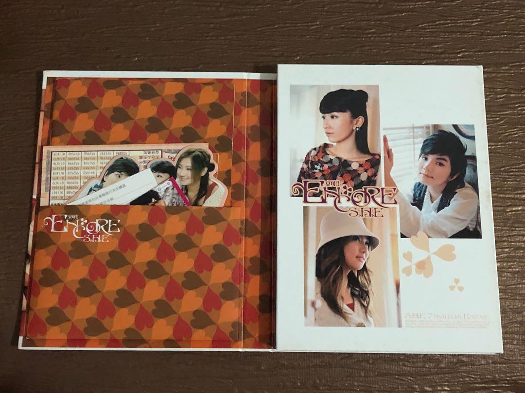 二手CD－SHE S.H.E ENCORE 安可 CD+VCD, 興趣及遊戲, 音樂, 樂譜在旋轉拍賣