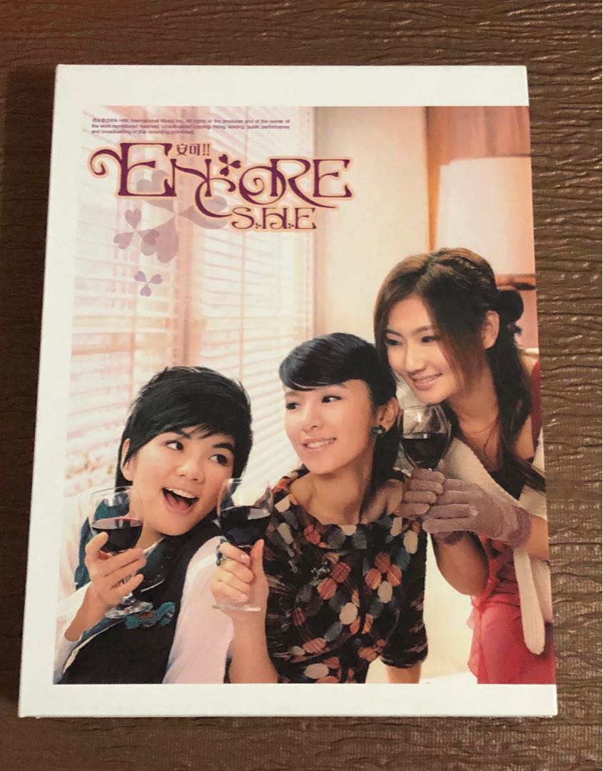 二手CD－SHE S.H.E ENCORE 安可 CD+VCD, 書籍、休閒與玩具, 樂器、音樂相關, 樂譜在旋轉拍賣