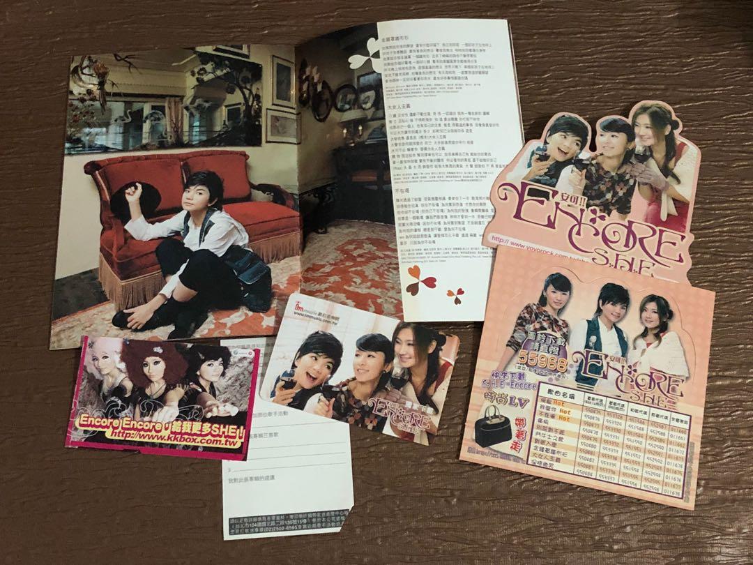 二手CD－SHE S.H.E ENCORE 安可 CD+VCD, 書籍、休閒與玩具, 樂器、音樂相關, 樂譜在旋轉拍賣