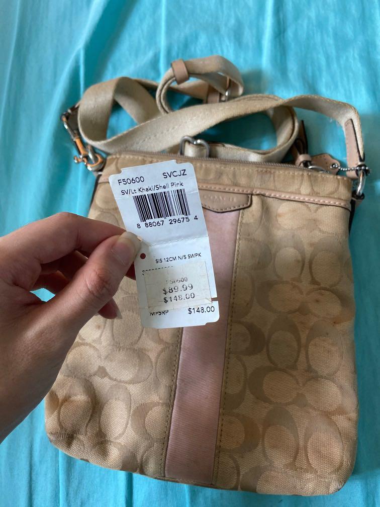 Coach Sling Bag in Baby Pink Monogram, Women's Fashion, Bags & Wallets ...