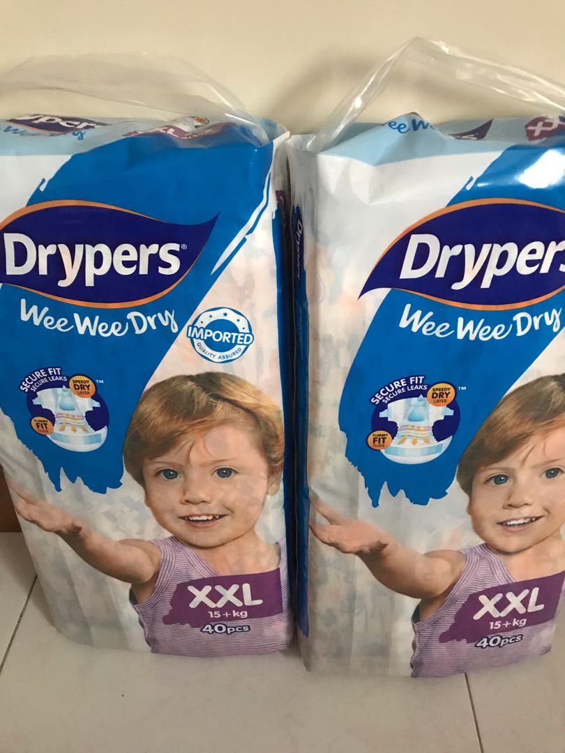Drypers diapers XXL, Babies & Kids, Bathing & Changing, Diapers & Baby ...