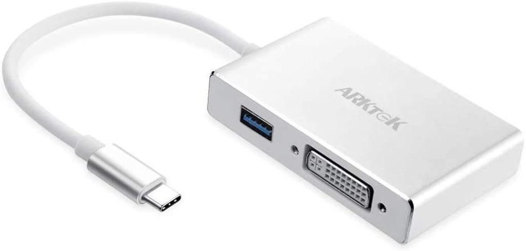 E257 ARKTEK USB C to HDMI DVI VGA Adapter, Electronics, Others on Carousell