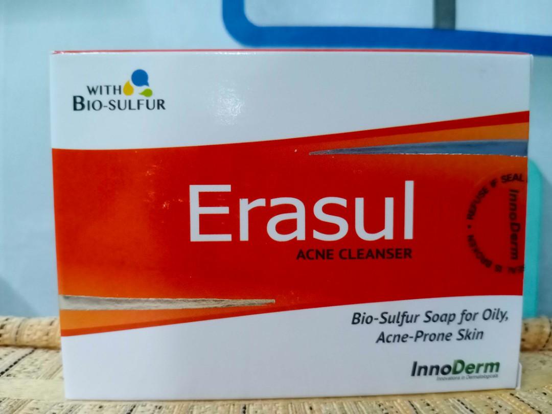COD! Erasul Soap Mild Sulfur Soap, Beauty & Personal Care, Face, Face ...