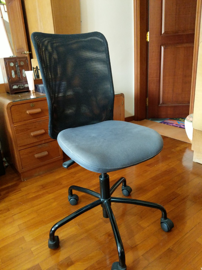 IKEA Office Swivel Chair Rolling, Furniture, Tables & Chairs on Carousell