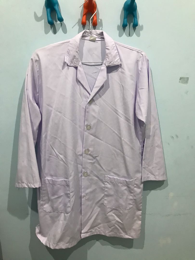 Jas laboratorium seragam, Fesyen Wanita, Pakaian Wanita, Atasan di ...
