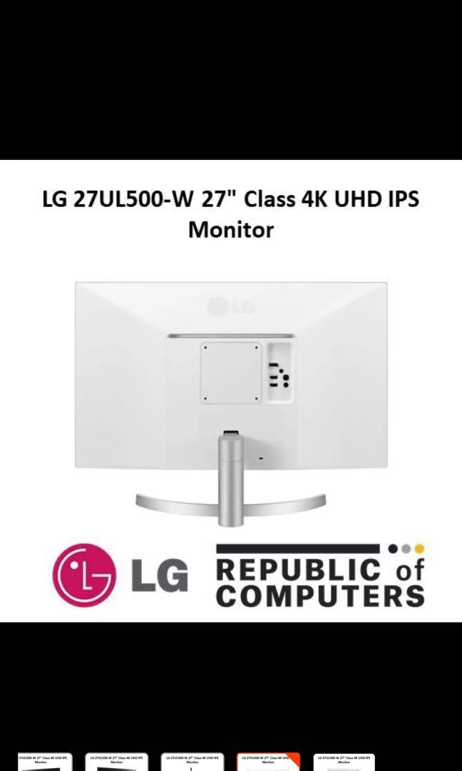 LG 27” 4K monitor UL500, Computers & Tech, Parts & Accessories, Monitor ...