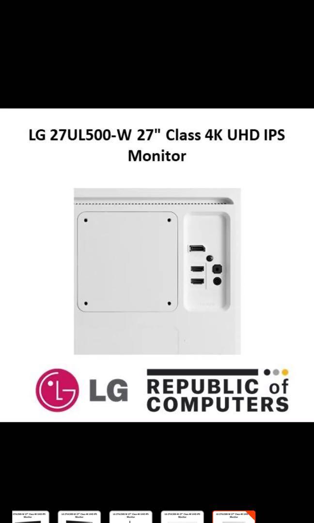 LG 27” 4K monitor UL500, Computers & Tech, Parts & Accessories, Monitor ...