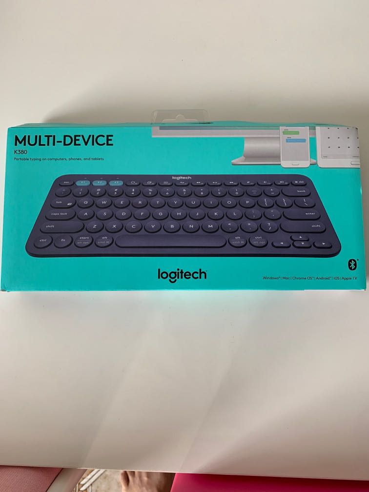 Logitech K380 Bluetooth Keyboard - Blue, Computers & Tech, Parts ...