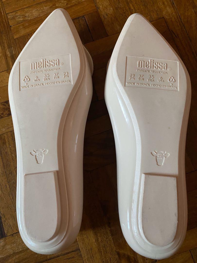 Melissa Pointies in Off-white, Women's Fashion, Footwear, Flats ...