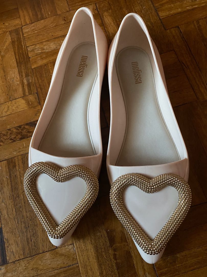 Melissa Pointies in Off-white, Women's Fashion, Footwear, Flats ...
