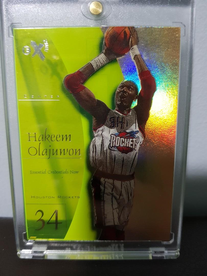 NBA cards Ex 2001 essential Credentials Hakeem Olajuwon (Only 25 in ...