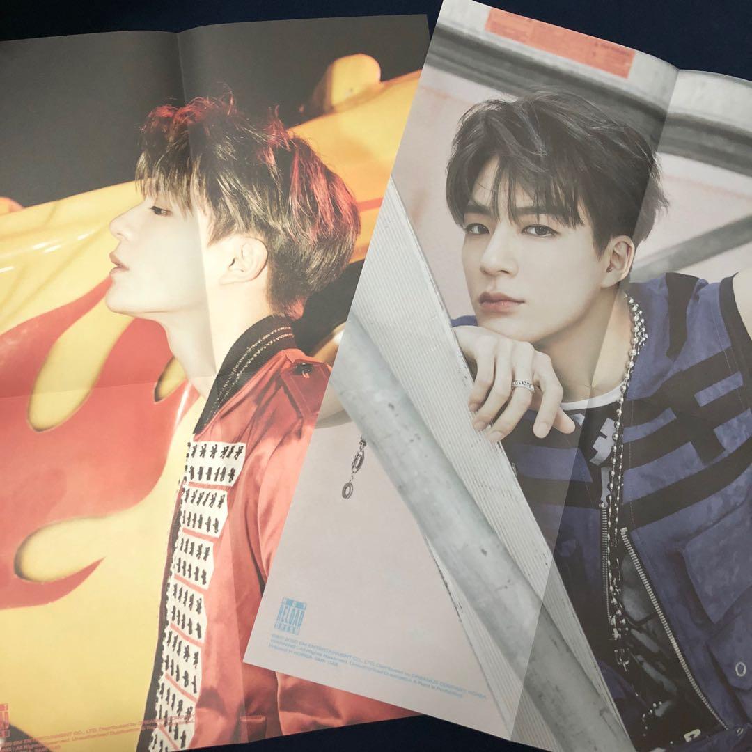 NCT DREAM RELOAD ridin’ and rollin’ album only + jeno posters!, Hobbies ...