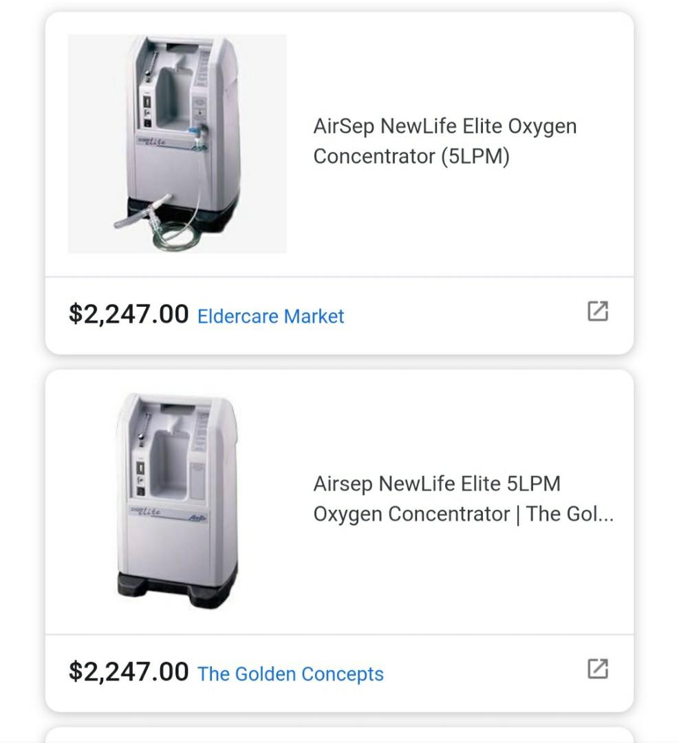 New Life Elite Oxygen Concentrator, Health & Nutrition, Assistive ...