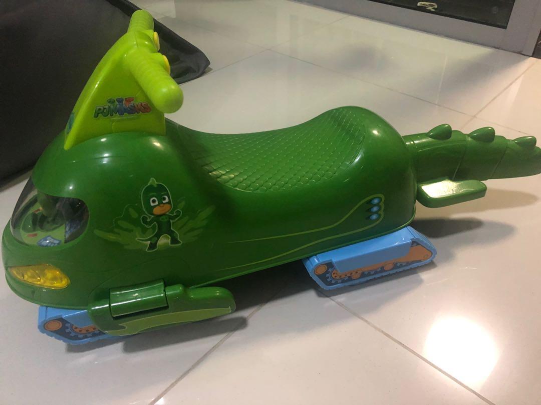 PJ Masks Deluxe Gekko Mobile Ride-on Vehicle car green gecko, Babies ...
