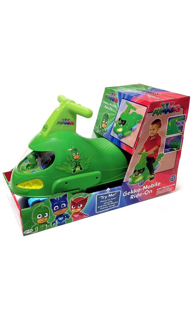 PJ Masks Deluxe Gekko Mobile Ride-on Vehicle car green gecko, Babies ...