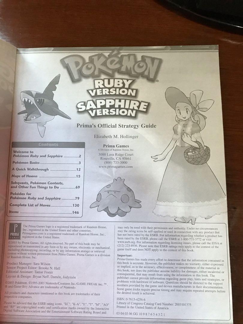 Pokemon Strategy Guide Magazine, Video Gaming, Gaming Accessories, Game ...