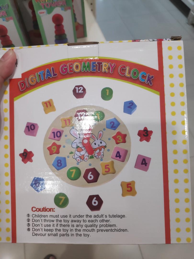PREORDER Digital Geometry Clock, Babies & Kids, Infant Playtime on ...