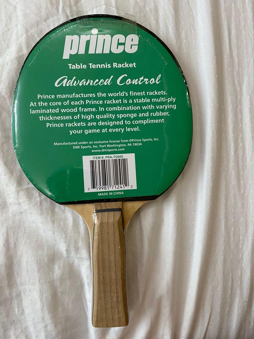Prince Table Tennis Racket Advanced Control 600, Sports Equipment ...