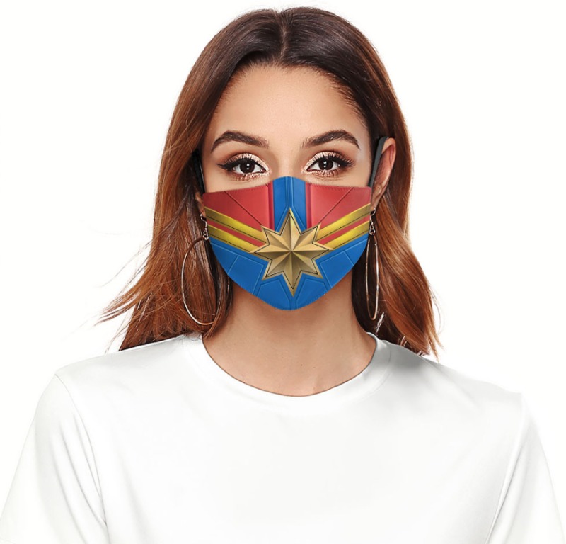 Reusable Captain Marvel Mask, Everything Else on Carousell