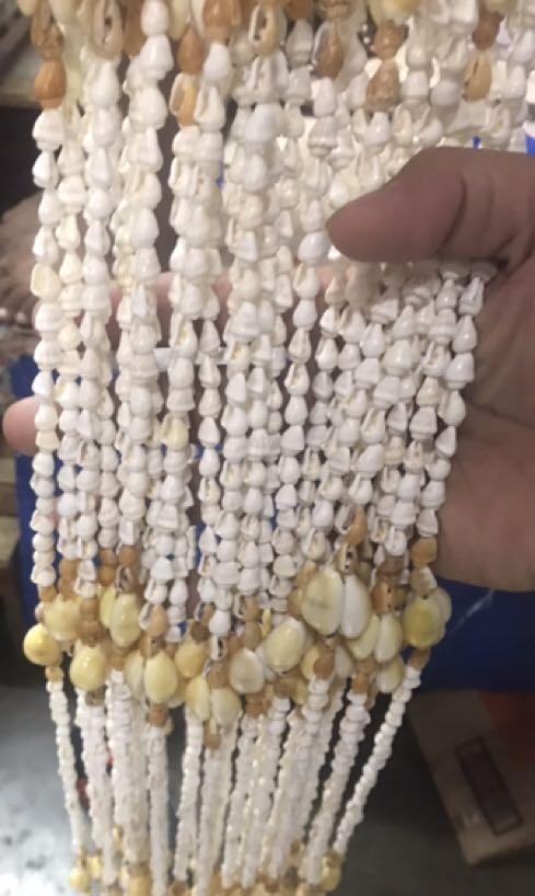 Seashell beaded curtain for doors window closet or divider, Furniture ...