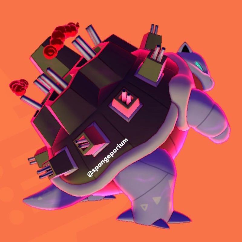 Shiny GMAX Blastoise (Pokemon Sword & Shield), Video Gaming, Gaming ...