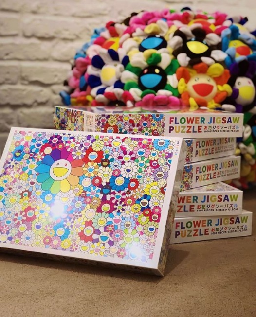 Takashi Murakami Flower Jigsaw Puzzle - 1000 PC, Hobbies & Toys ...