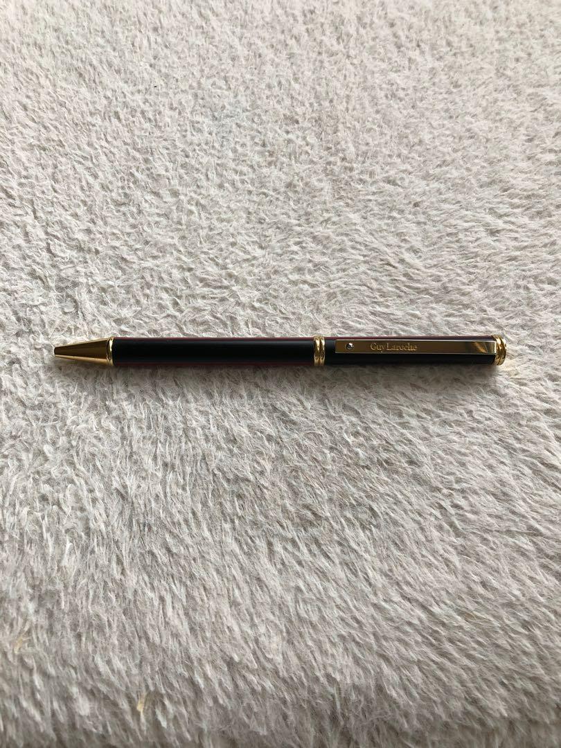 AVAILABLE! Vintage Guy Laroche Pen - black, red & gold, Women's Fashion ...