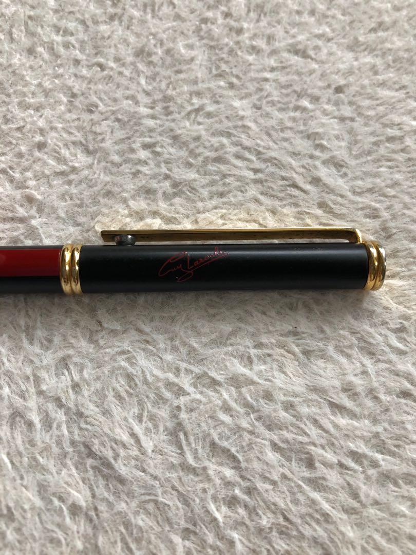 AVAILABLE! Vintage Guy Laroche Pen - black, red & gold, Women's Fashion ...