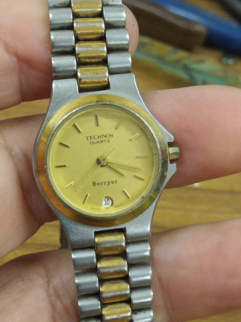 Vintage Technos swiss lady watch, Women's Fashion, Watches ...